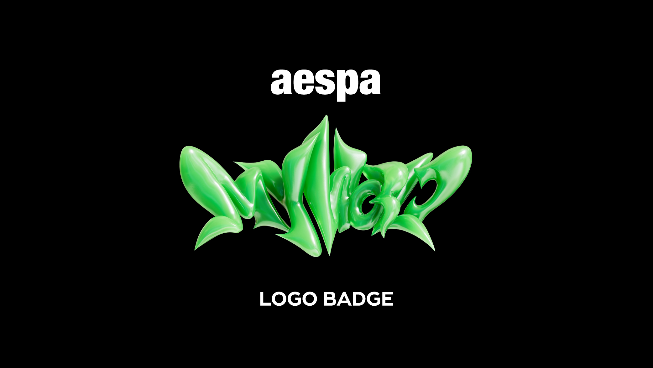 ktown4u.com : aespa_LOGO BADGE_MY WORLD